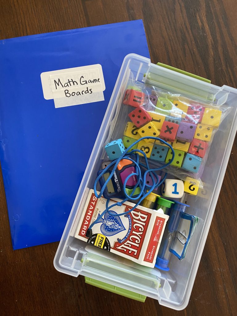 easy math games » homeschoolinspirations.com